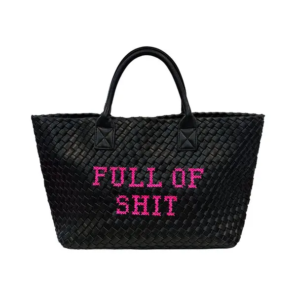LILLY LOVES Hot Pink Full Of Shit Handbag