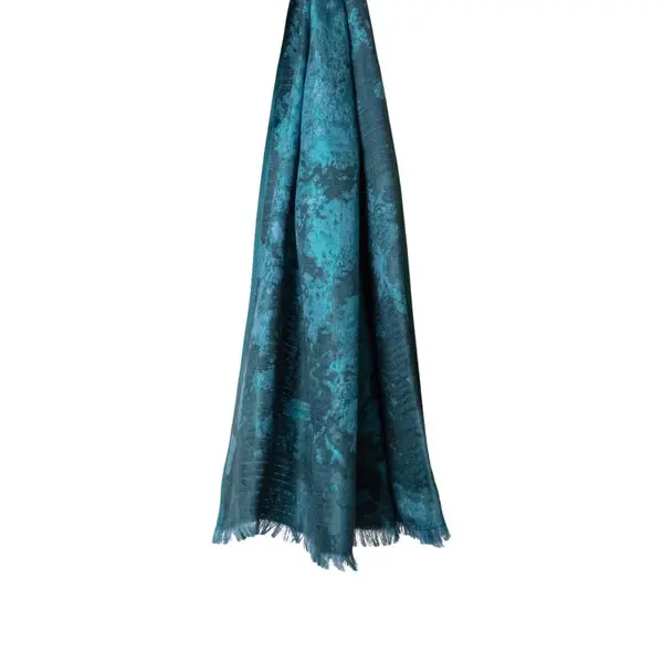 PETRUSSE Silk Stole Mercure Emerald Green