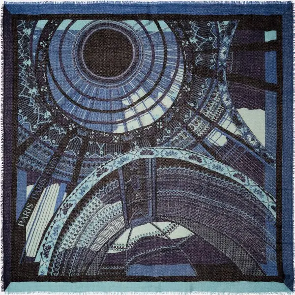 PETRUSSE Wool Scarf Sous Le Ciel De Paris Night