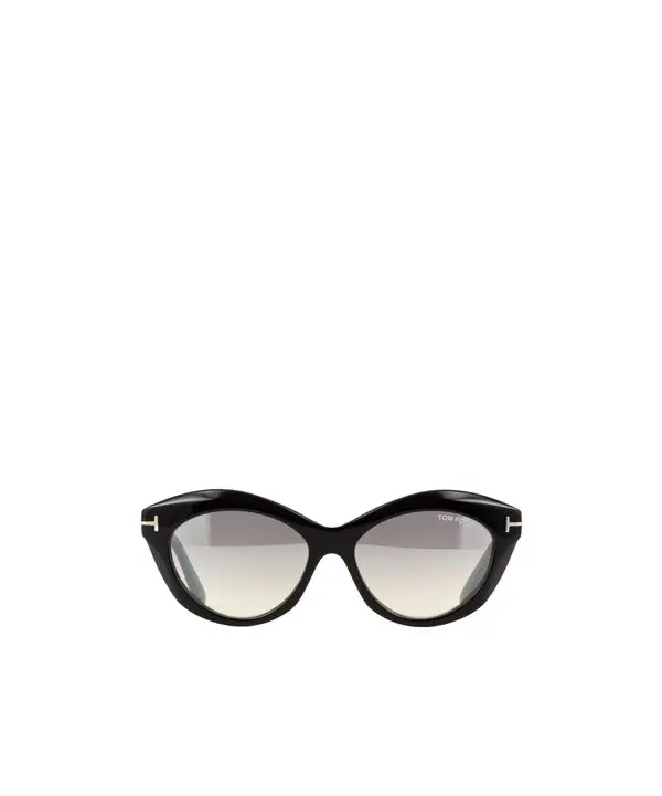 TOM FORD Logo Flat Sunglasses - Black