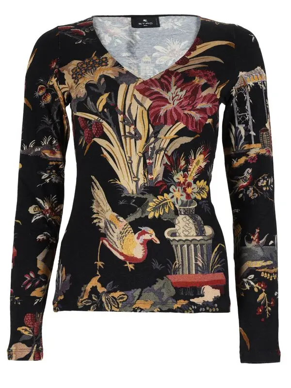 Etro Top A Maniche Lunghe