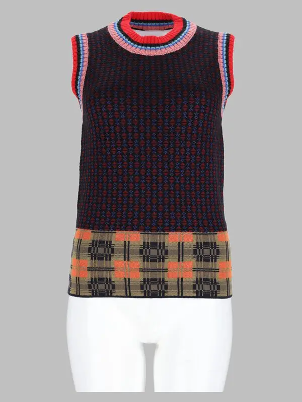 Dries Van Noten Gilet Con Motivo Geometrico