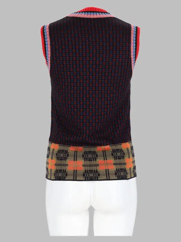 Dries Van Noten Gilet Con Motivo Geometrico