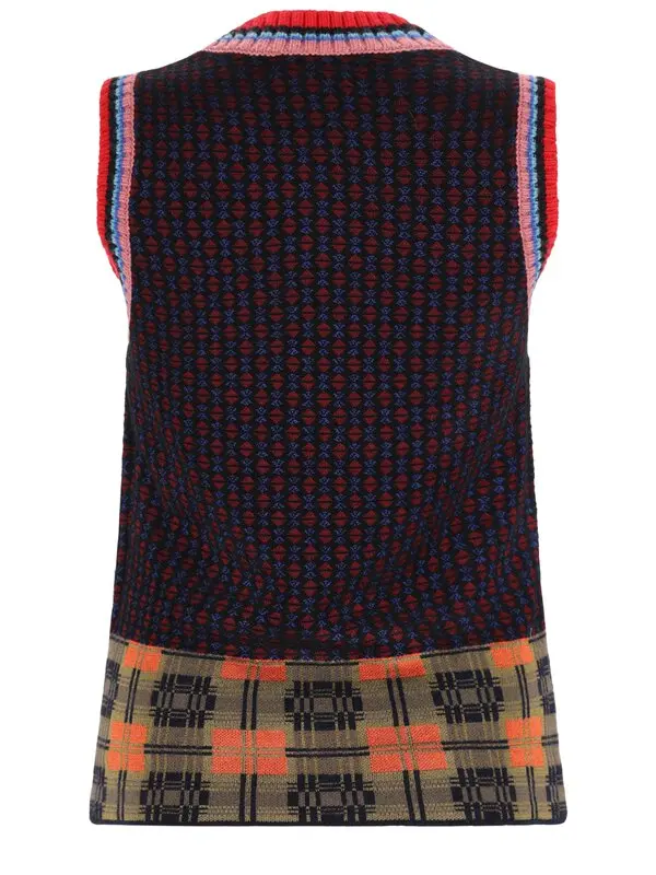 Dries Van Noten Gilet Con Motivo Geometrico