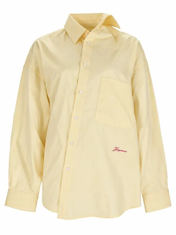 Jacquemus Camicia Asimmetrica In Cotone
