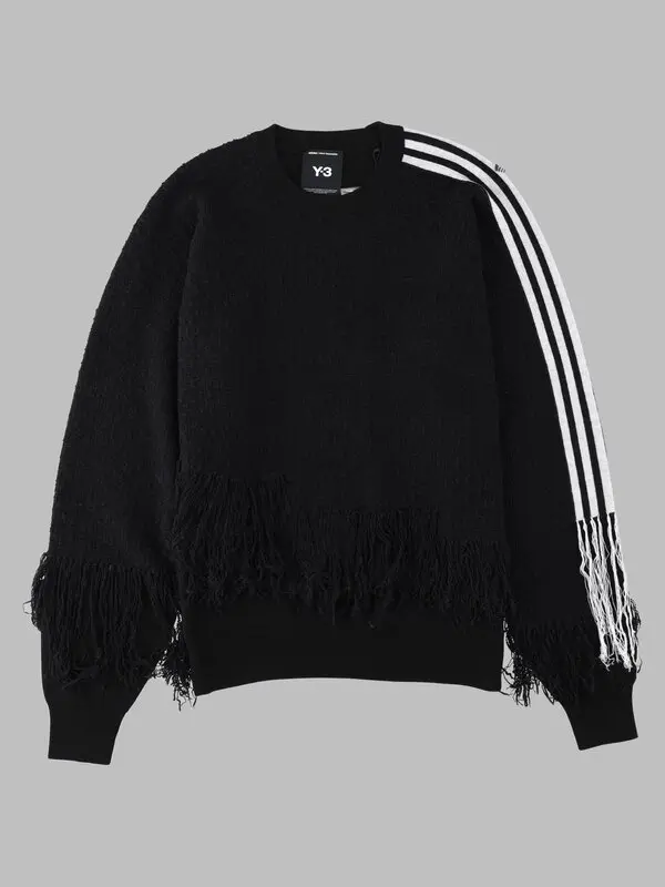 Y3 Maglia Con Dettaglio Sfrangiato