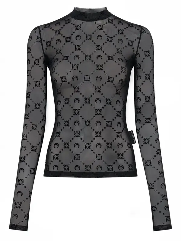 MARINE SERRE Top In Mesh Con Logo