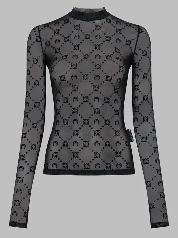 MARINE SERRE Top In Mesh Con Logo