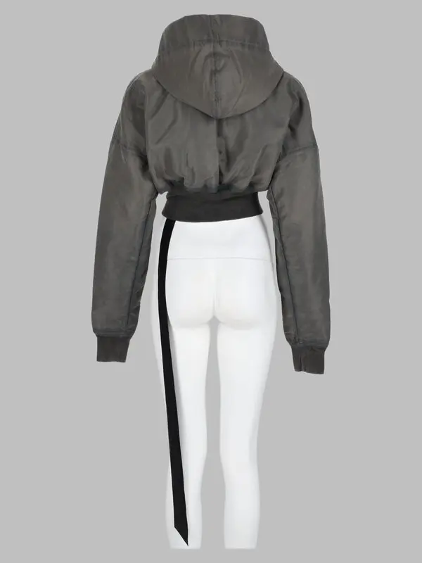 Rick Owens Giacca Cropped Con Cappuccio