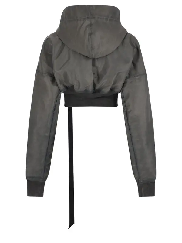 Rick Owens Giacca Cropped Con Cappuccio