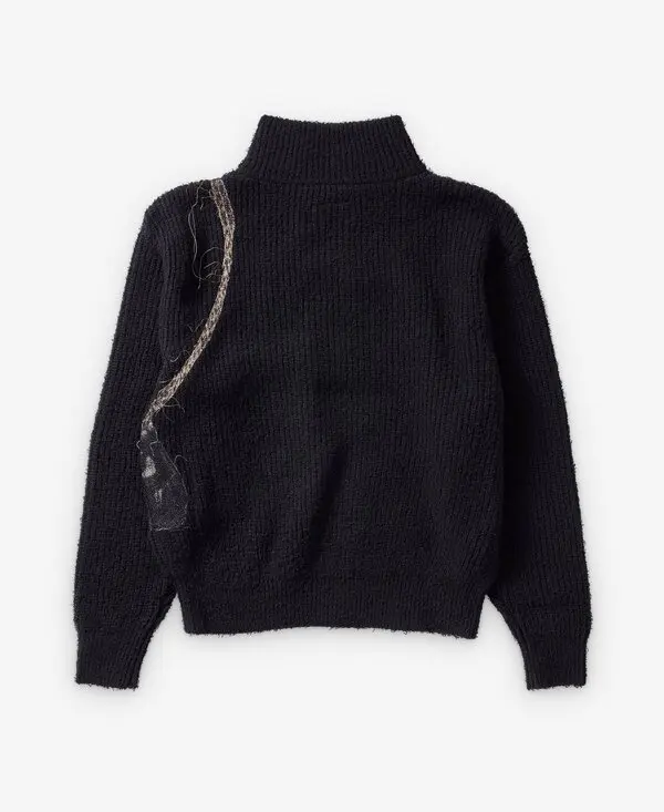 DOUBLET Trompe L'oeil Half-zip Sweater