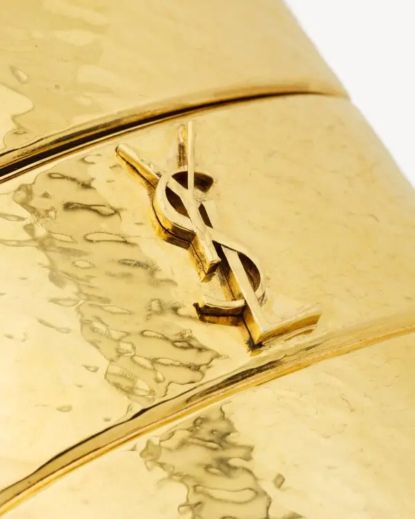 Saint Laurent Evening Opium Micro Minaudiere In Metal