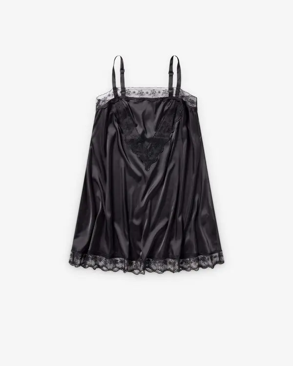 Simone Rocha Square-neck Lace-trim Dress