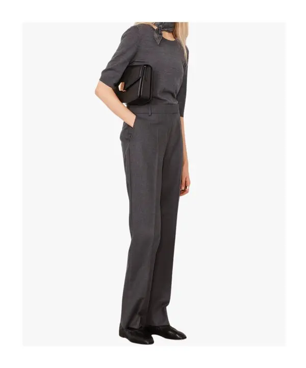 Officine Générale Lenie Pressed-crease Straight-leg Trousers