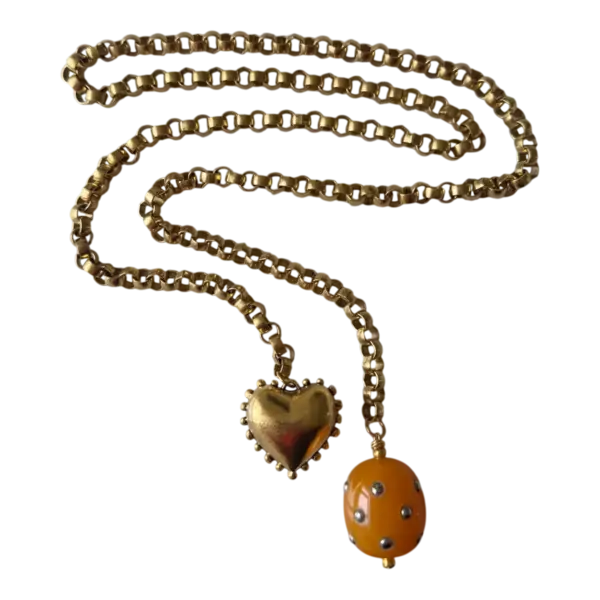 SCCOLLECTION Bonnie Wrap-up Necklace Auburn Mixed Metal