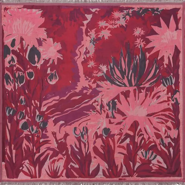PETRUSSE Silk Scarf Yse Bordeaux