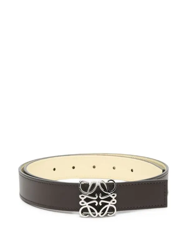 Loewe Anagram Leather Belt - Brown