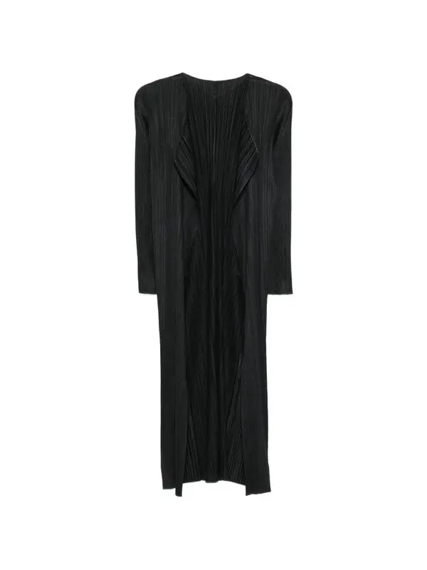 Issey Miyake Pleated Long Cardigan
