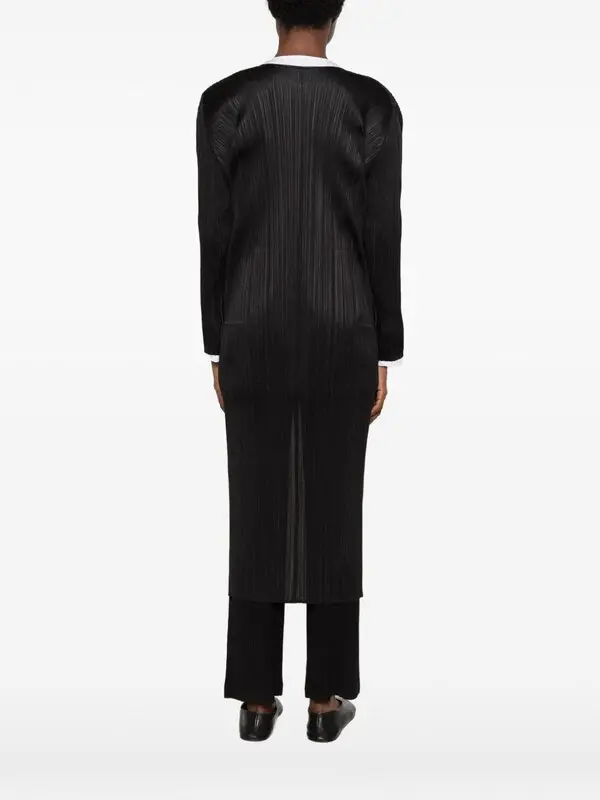 Issey Miyake Pleated Long Cardigan