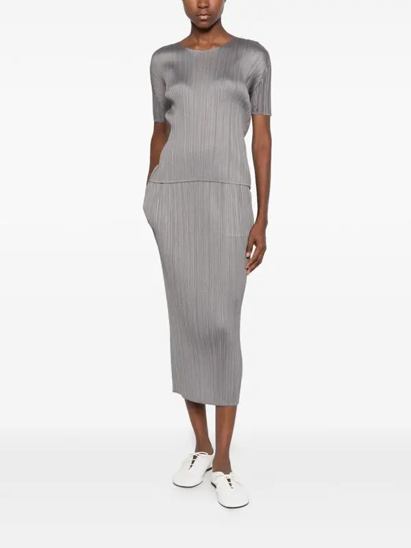 Issey Miyake Pleated Long Skirt
