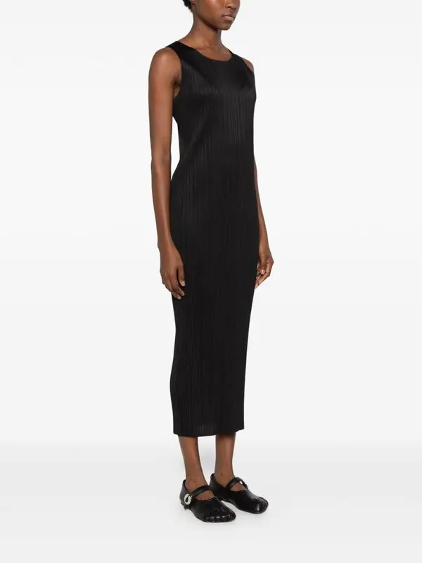 Issey Miyake Pleated Long Dress