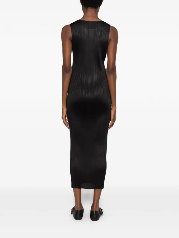Issey Miyake Pleated Long Dress