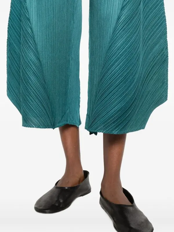 Issey Miyake Pleated Wide-leg Trousers