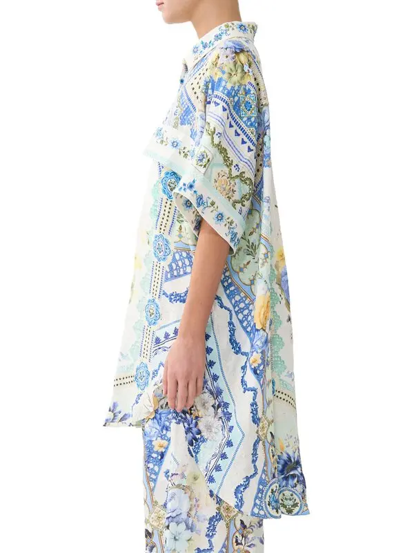 Camilla Oversized Linen Tunic Dress