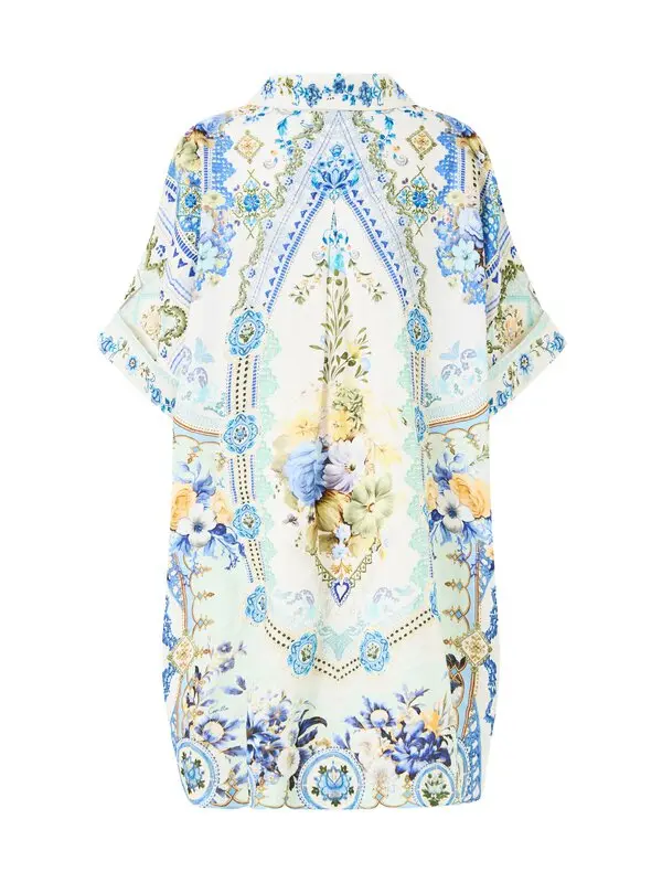 Camilla Oversized Linen Tunic Dress