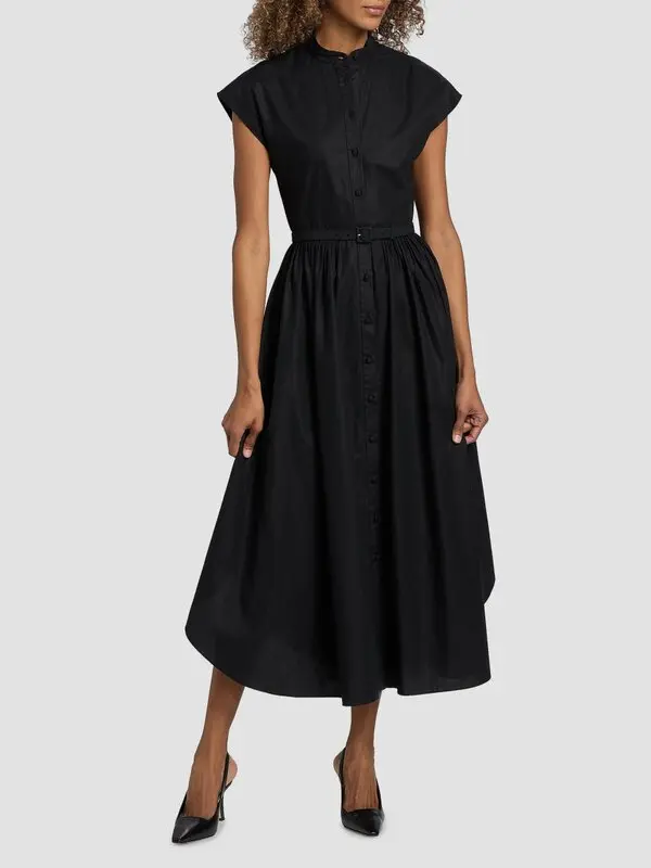 Adam Lippes Genevieve Cotton Poplin Shirtdress