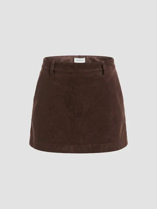 SEROYA Valkiria Corduroy Mini Skort