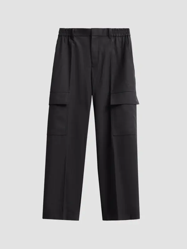 Helmut Lang Wool Utility Trousers - Black