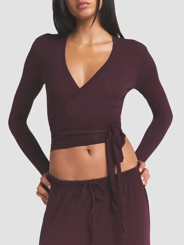 SKIMS Jersey Wrap Top