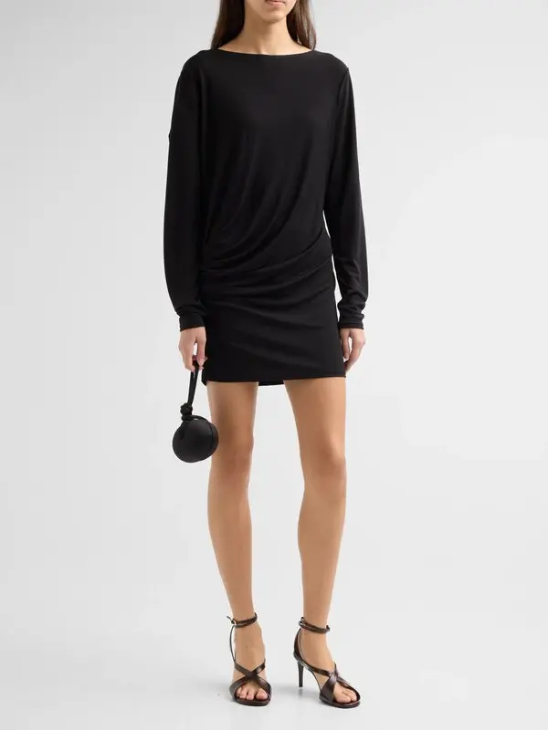 Ronny Kobo Nia Jersey Drape Mini Dress