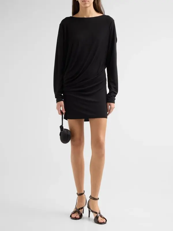 Ronny Kobo Nia Jersey Drape Mini Dress