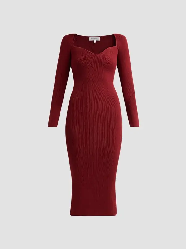 Ronny Kobo Levi Rib-knit Midi Dress