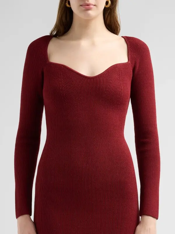 Ronny Kobo Levi Rib-knit Midi Dress