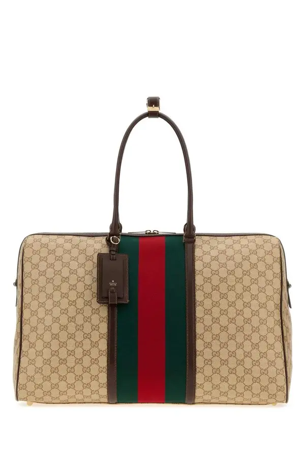 Gucci Gg Canvas Medium Travel Handbag - Printed