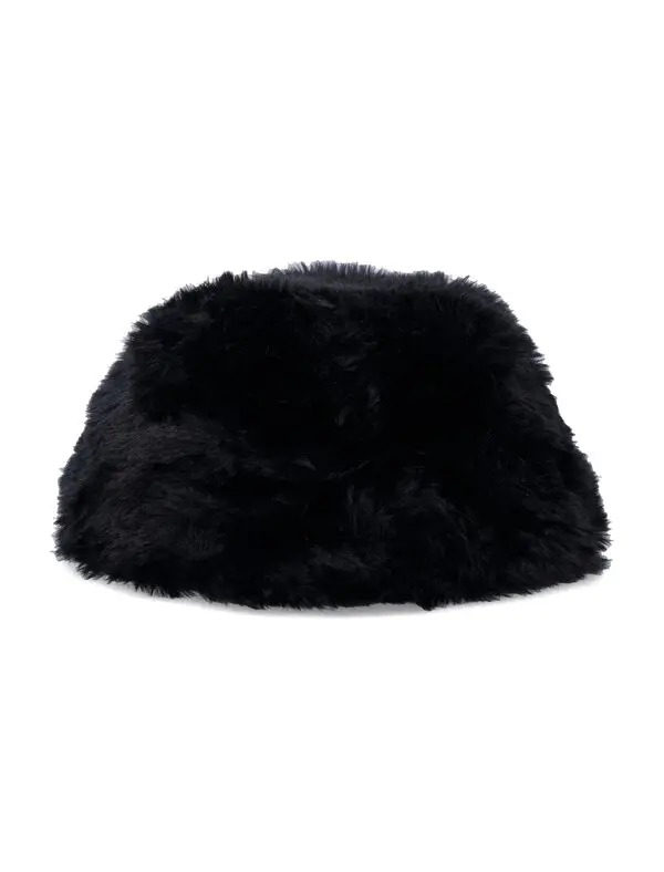STAND STUDIO Faux Fur Hat - Nero