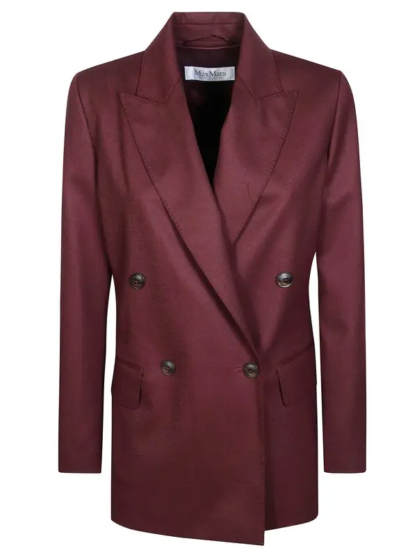 Max Mara Maxi-style Flannel Jacket For - Blu