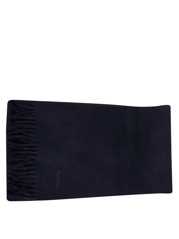 Max Mara Fringe-edge Scarf - Blu