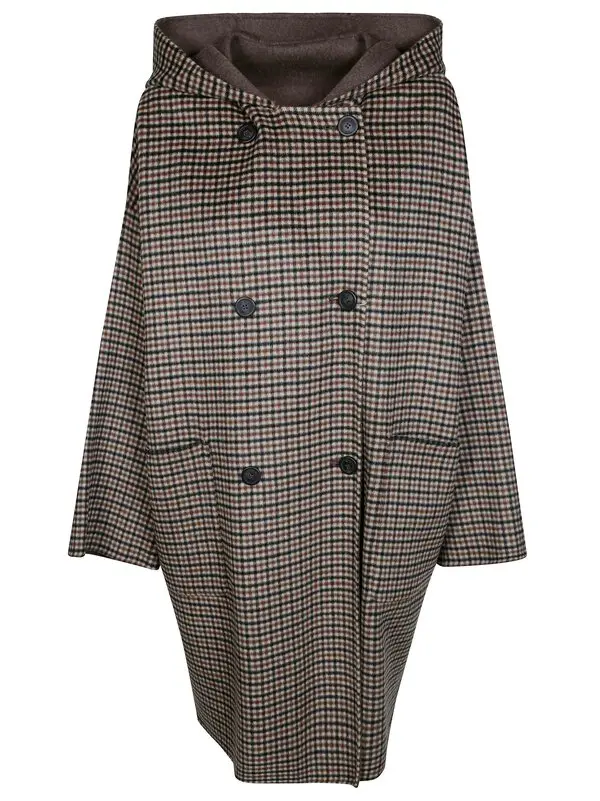 Max Mara Reversible Double-breasted Wool Midi Overcoat - Marrone