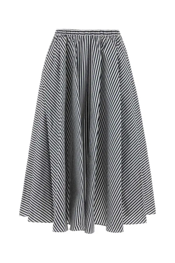 PATOU Embroidered T-shirt Skirt Mini For - Stripped