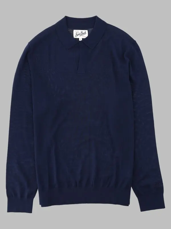 MC2 SAINT BARTH Merino Wool Sweater - Blue