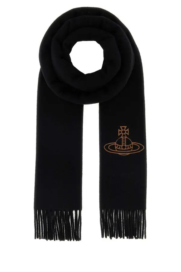 VIVIENNE WESTWOOD Wool Scarf - Black