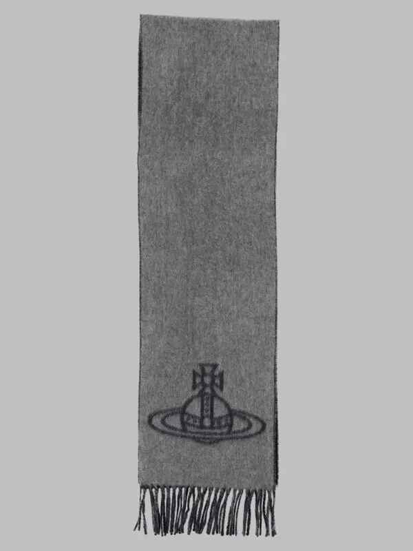 VIVIENNE WESTWOOD Wool Scarf - Grey