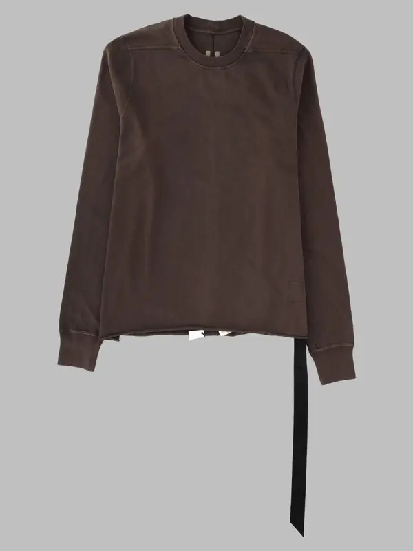 Rick Owens Ribbed Crewneck Sweatshirt - Grey