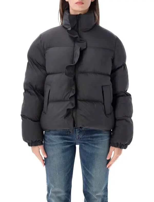 OPERASPORT Ruffle-front Puffer Jacket - Nero