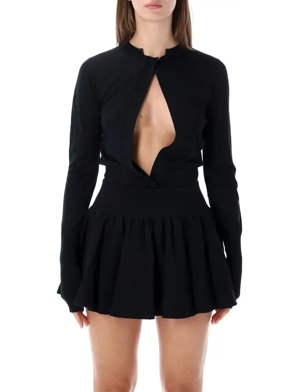Gimaguas Open Front Knit Cardigan - Nero