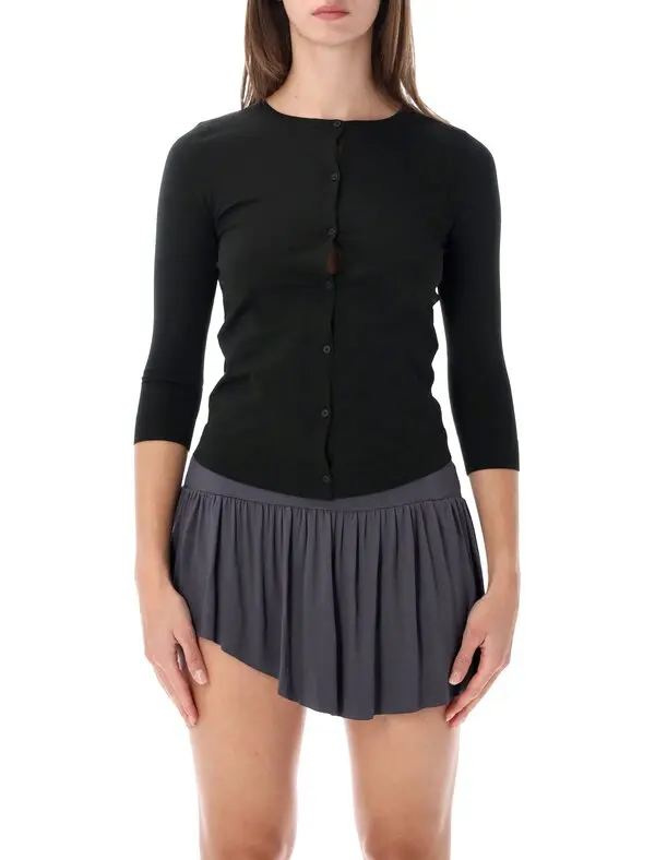 Gimaguas Fitted Button-front Knit Cardigan - Nero